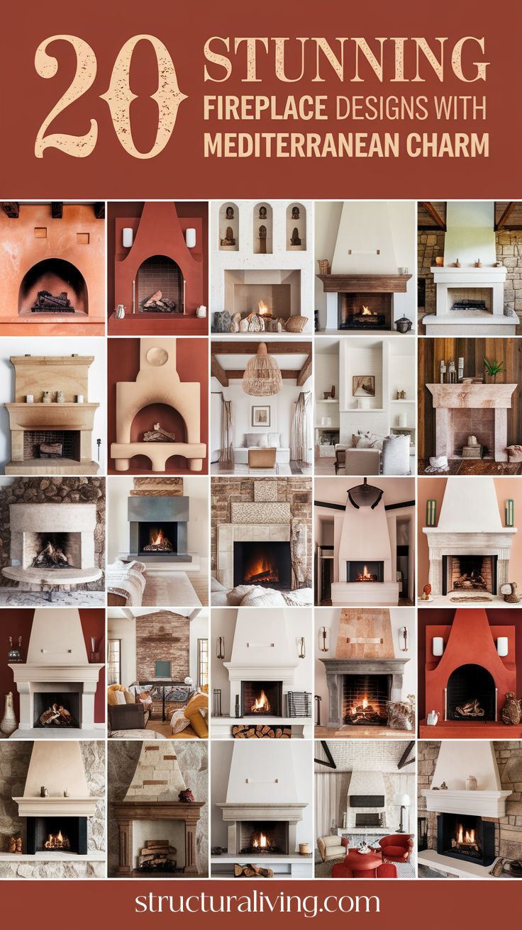 20 Stunning Fireplace Designs that Exude Mediterranean Charm ...
