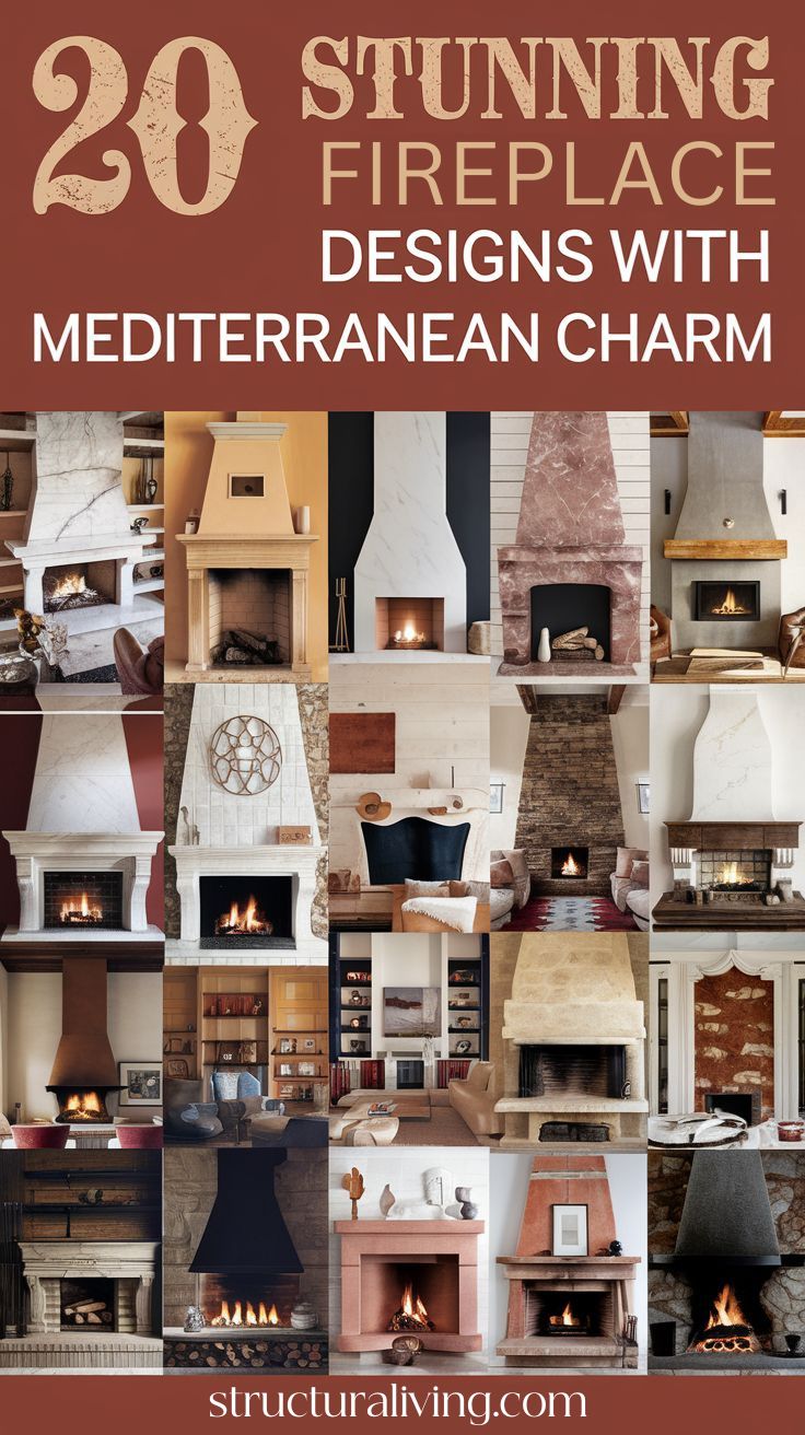 20 Stunning Fireplace Designs that Exude Mediterranean Charm ...