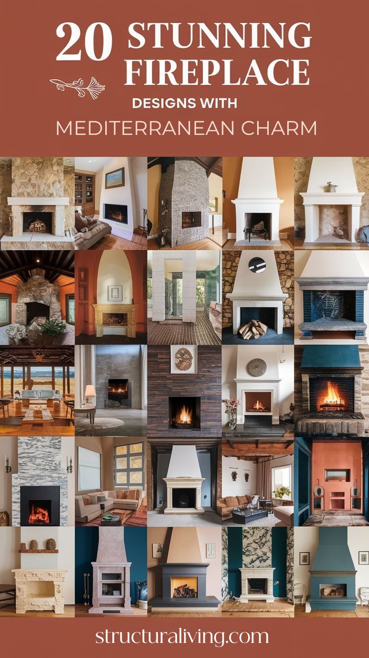 20 Stunning Fireplace Designs that Exude Mediterranean Charm ...