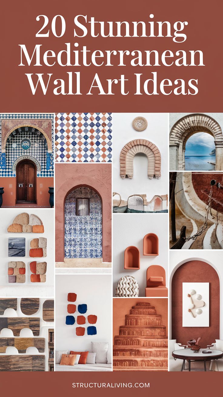 20 Stunning Mediterranean Wall Art Ideas to Transform Your Living Room ...