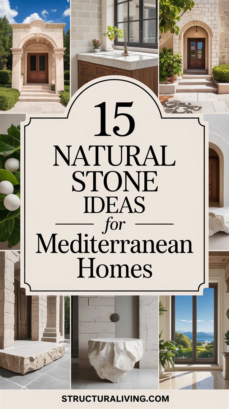 15 Stunning Ways to Incorporate Natural Stone in Mediterranean ...