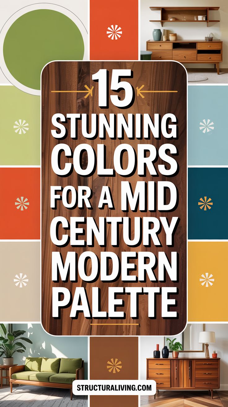 15 Stunning Colors for a Mid Century Modern Palette - StructuraLiving