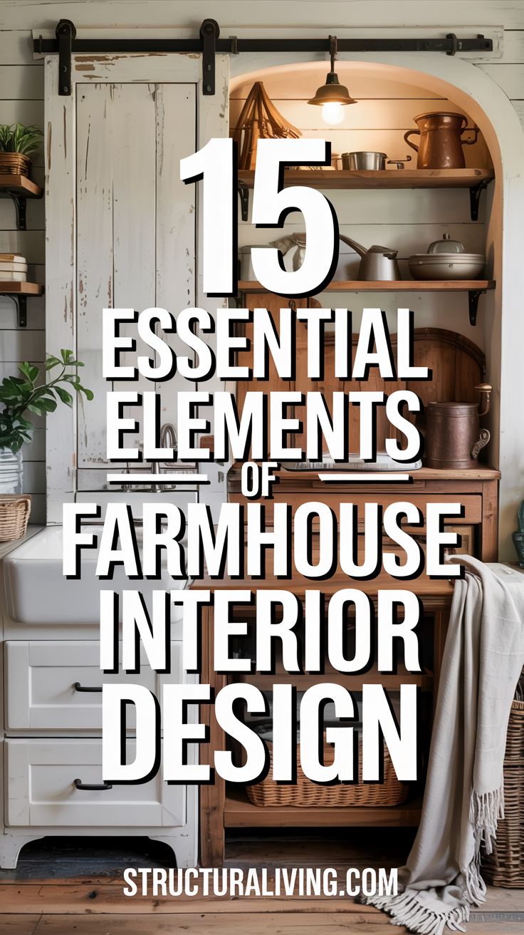 15 Essential Elements of Farmhouse Interior Design - StructuraLiving