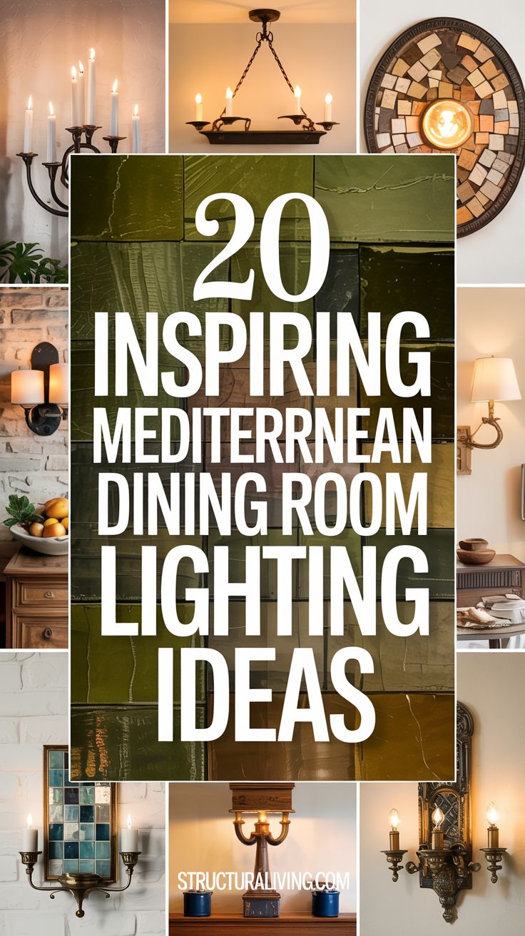 20 Inspiring Lighting Ideas for a Mediterranean Dining Room ...