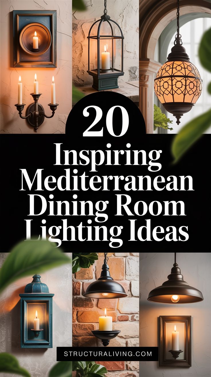 20 Inspiring Lighting Ideas for a Mediterranean Dining Room ...