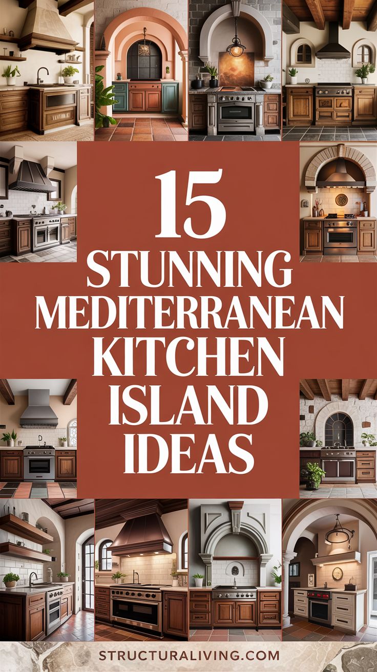 15 Stunning Kitchen Island Ideas with Mediterranean Influence ...