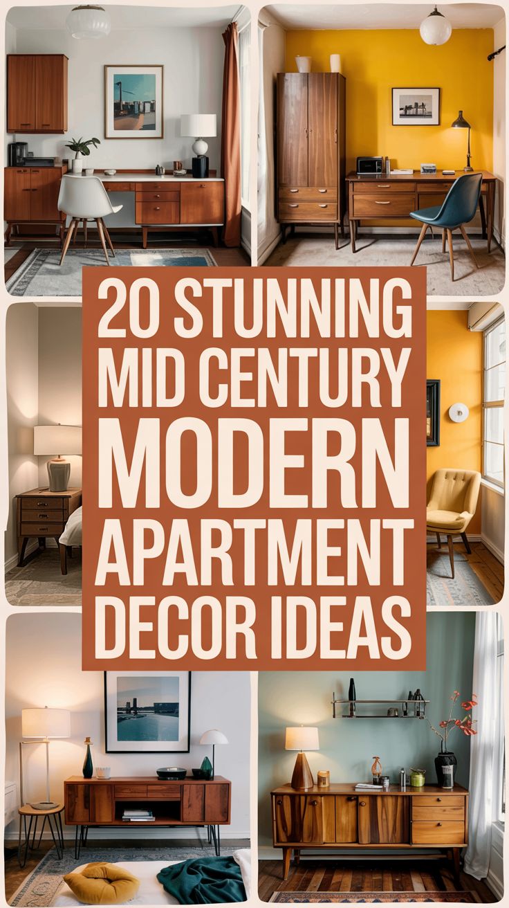 20 Stunning Mid Century Modern Apartment Decor Ideas - StructuraLiving