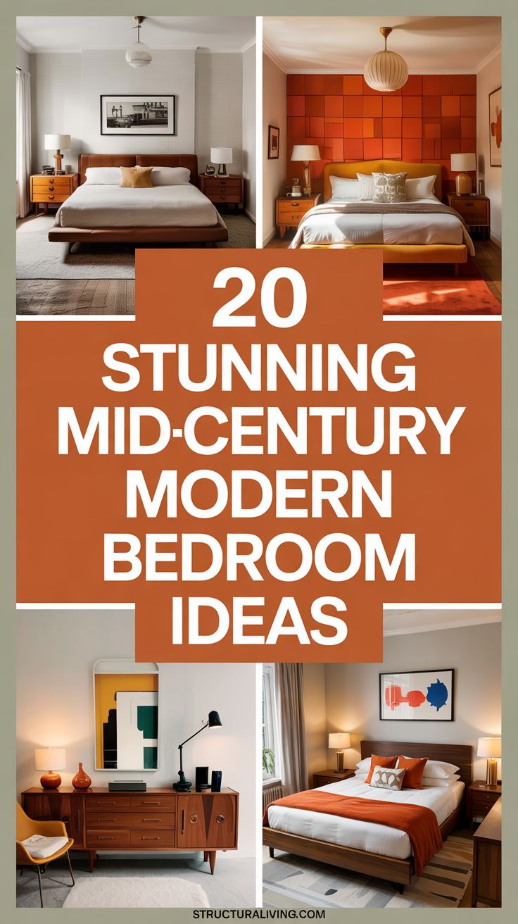 20 Stunning Mid-Century Modern Bedroom Ideas to Transform Your Space - StructuraLiving