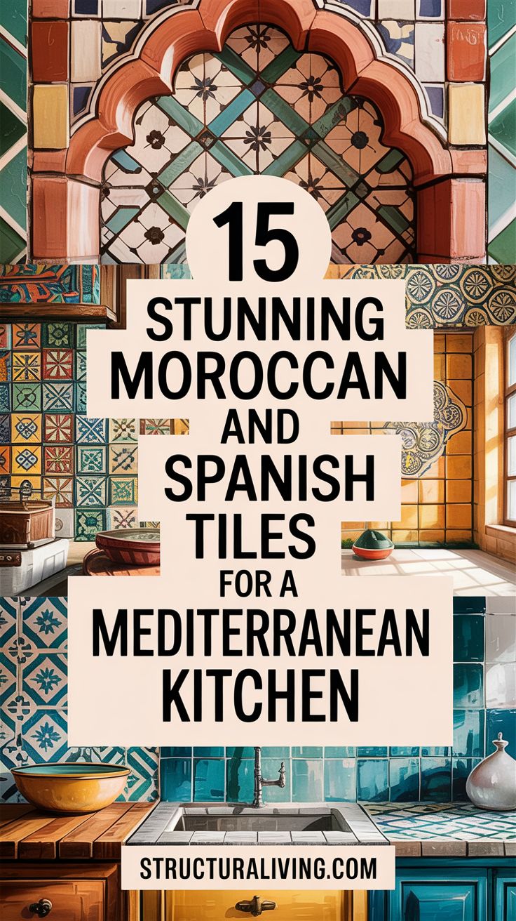 15 Stunning Moroccan and Spanish Tiles for a Mediterranean Kitchen ...