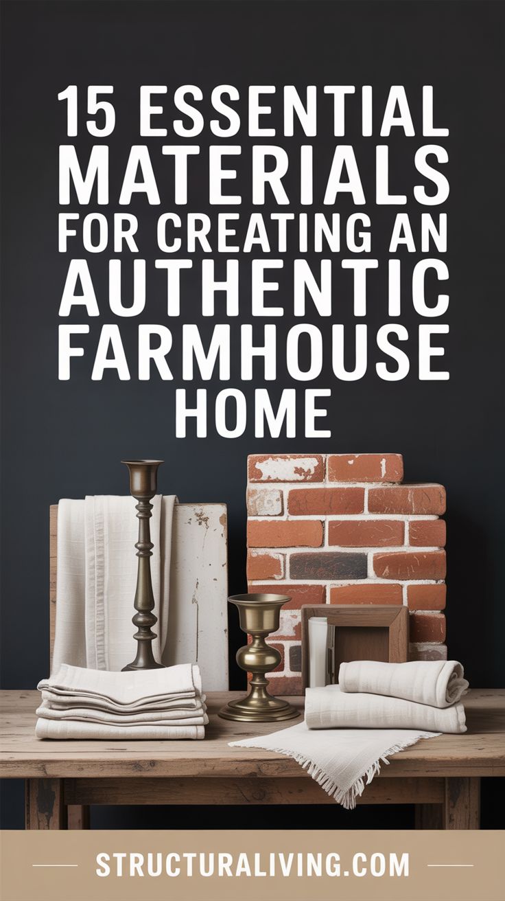 15 Essential Materials for Creating an Authentic Farmhouse Home ...