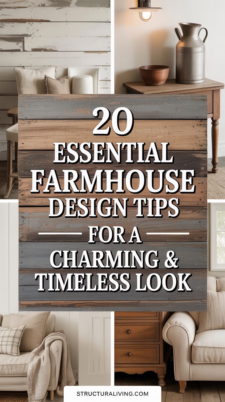 20 Essential Farmhouse Design Tips for a Charming & Timeless Look ...