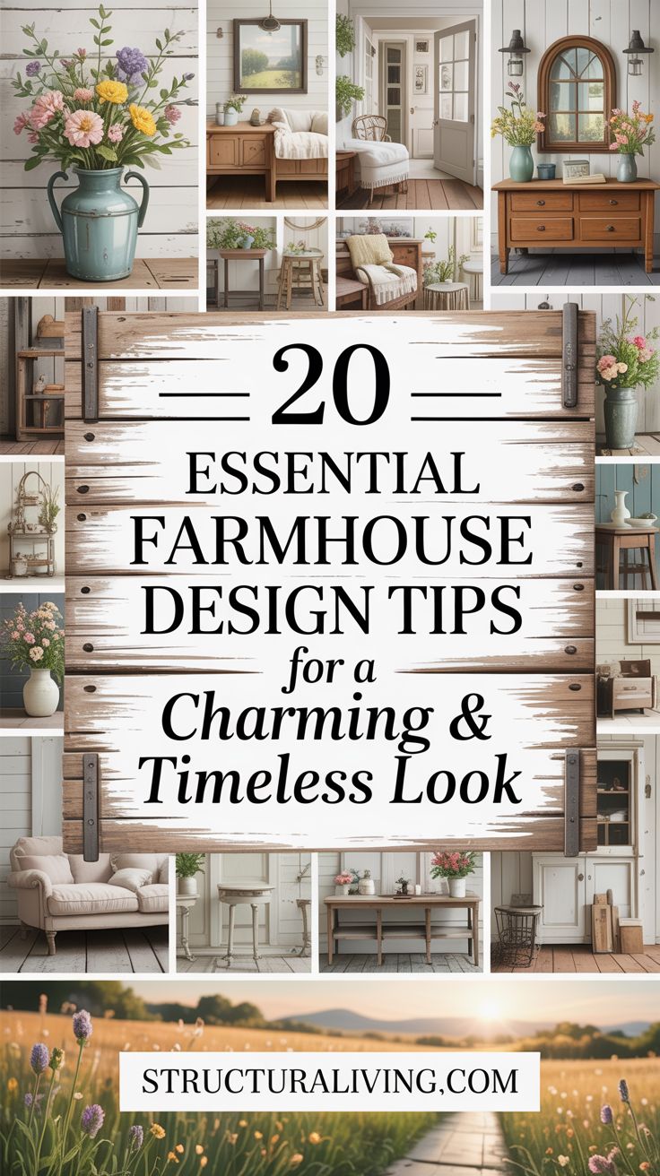 20 Essential Farmhouse Design Tips for a Charming & Timeless Look ...