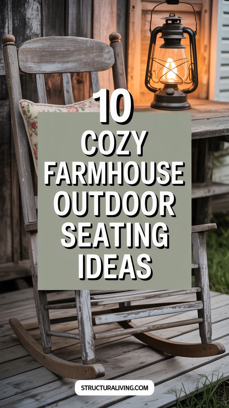 10 Cozy Farmhouse Outdoor Seating Ideas for Ultimate Comfort ...