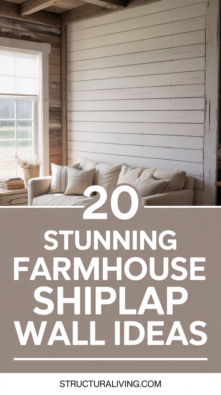 20 Stunning Farmhouse Shiplap Wall Ideas for a Cozy Home Decor ...