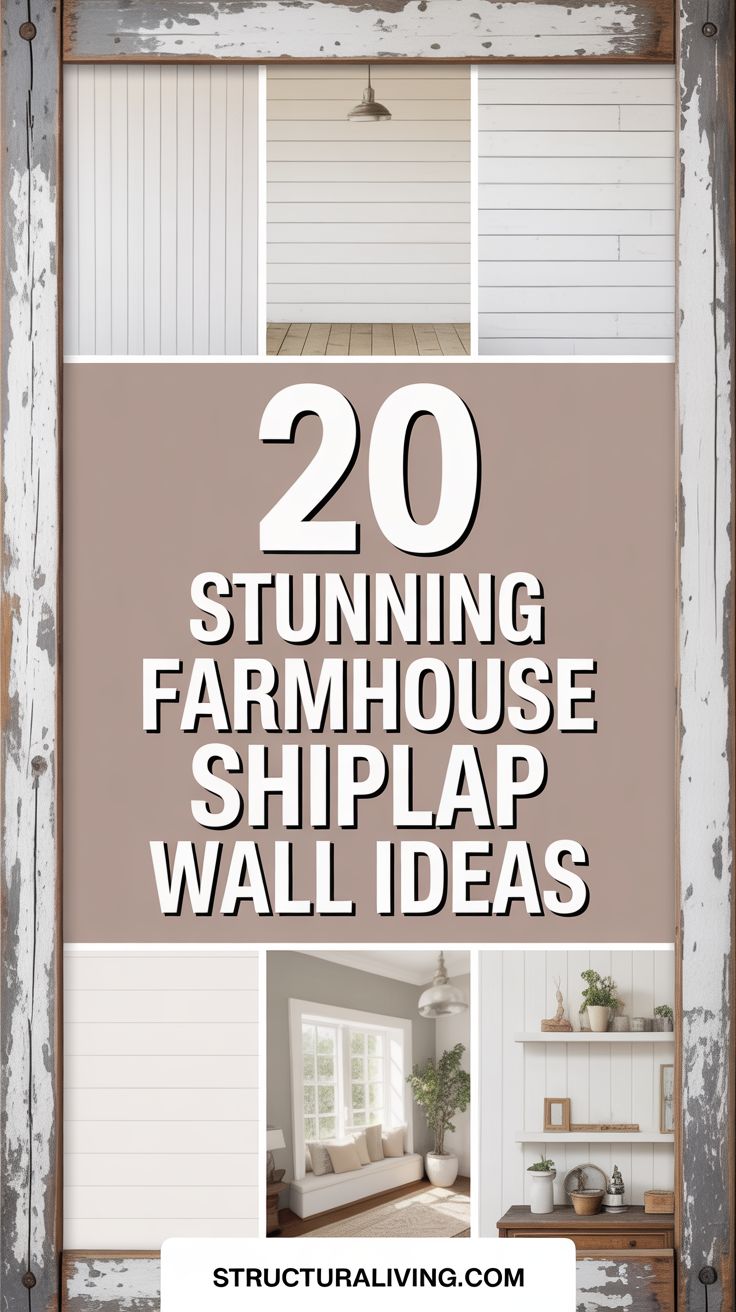 20 Stunning Farmhouse Shiplap Wall Ideas for a Cozy Home Decor ...