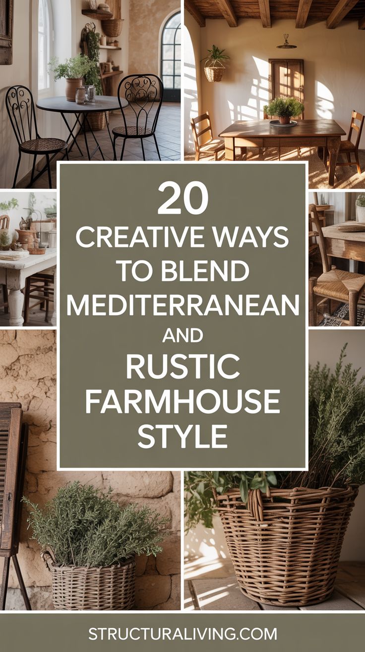20 Creative Ways to Blend Mediterranean and Rustic Farmhouse Style ...