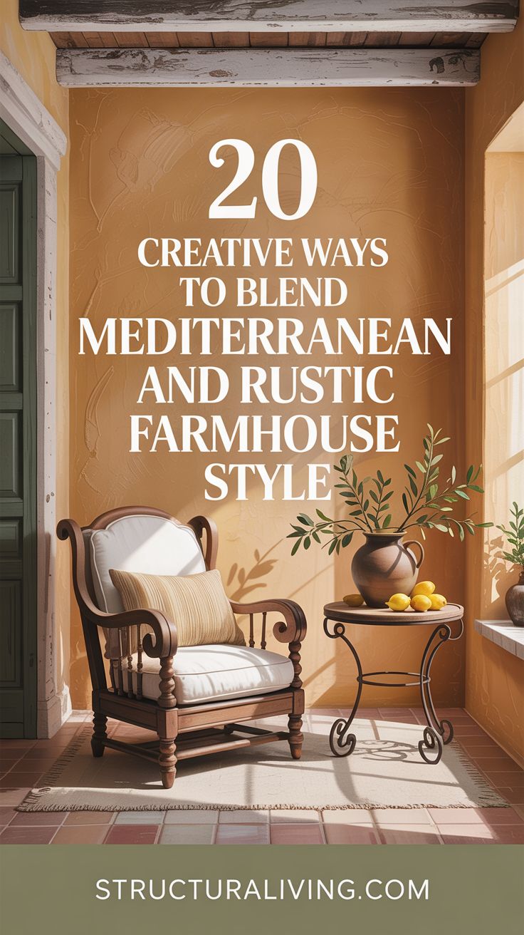 20 Creative Ways to Blend Mediterranean and Rustic Farmhouse Style ...