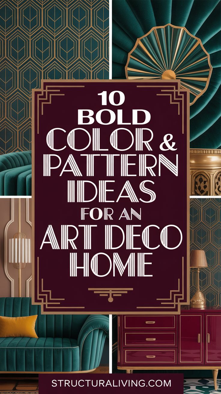10 Stunning Bold Color and Pattern Ideas for an Art Deco-Inspired Home ...