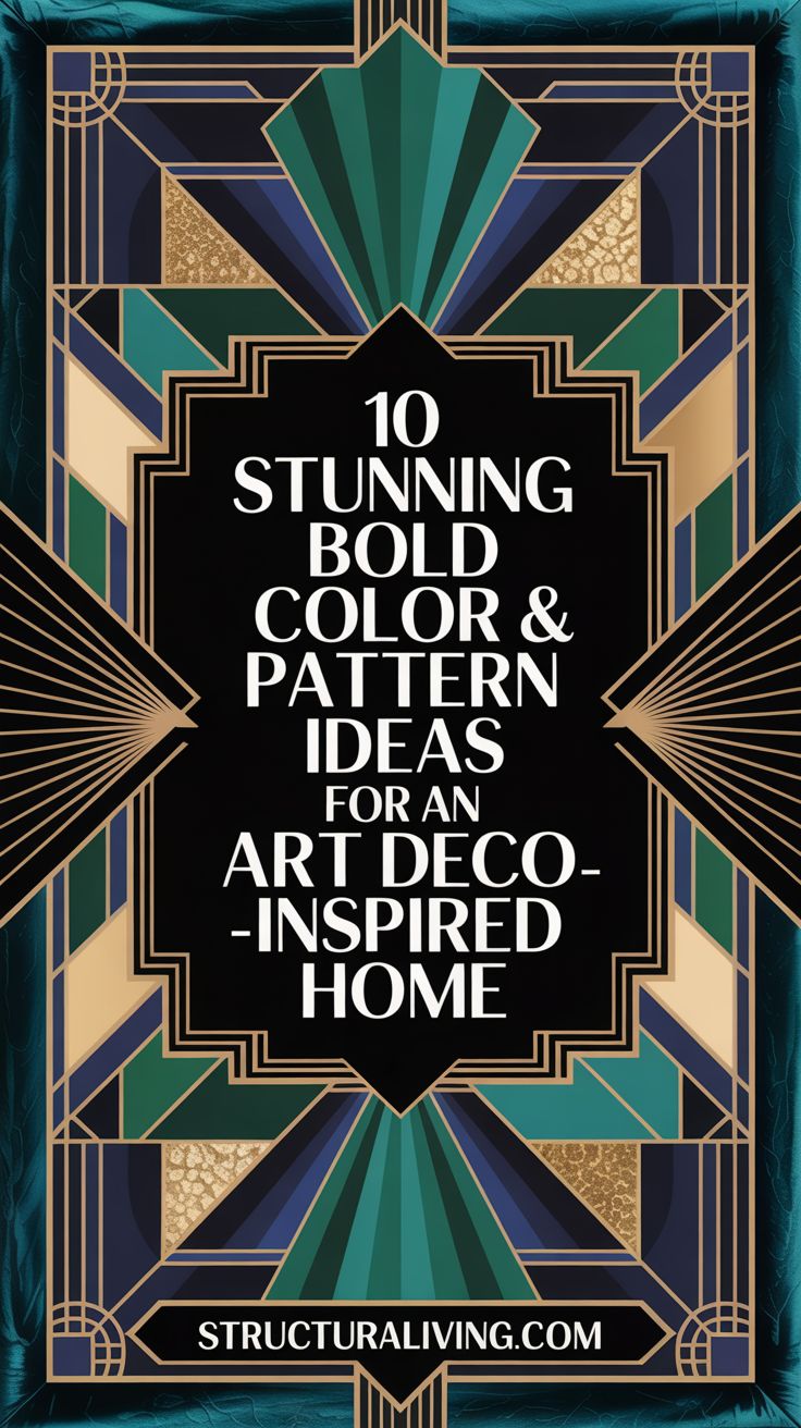 10 Stunning Bold Color and Pattern Ideas for an Art Deco-Inspired Home ...