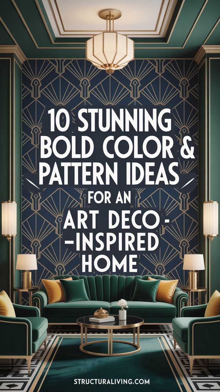 10 Stunning Bold Color and Pattern Ideas for an Art Deco-Inspired Home ...