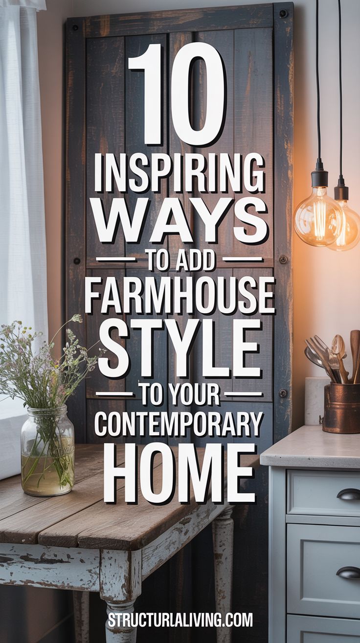10 Inspiring Ways to Add Farmhouse Style to Your Contemporary Home ...